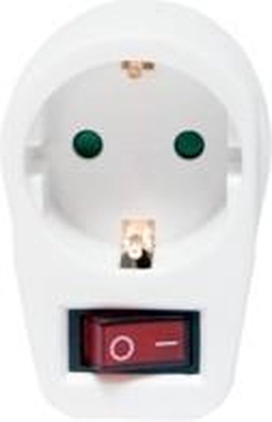 LogiLink Energiespar-Steckdose, mit Schalter, weiß | bol