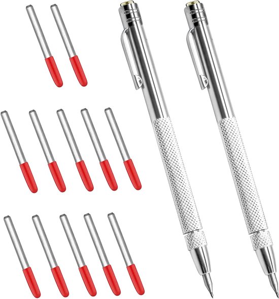 Hardmetalen punt met reserve markeerpunten en magnetische scribing tool ...