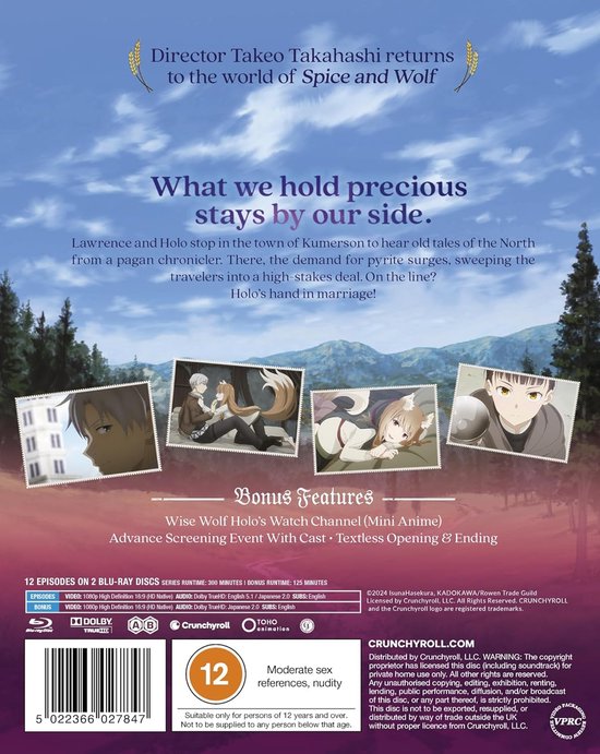 Spice and Wolf : Merchant Meets the Wise Wolf - Seizoen 1 Deel 2 - Blu ...