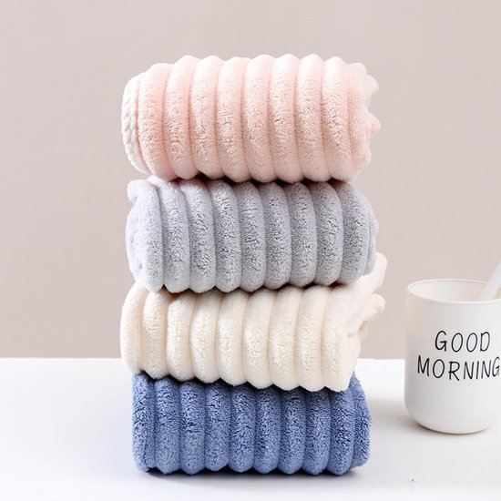 2x Microvezel Haarhanddoek Turban Set - Super Absorberende Tulband voor ...