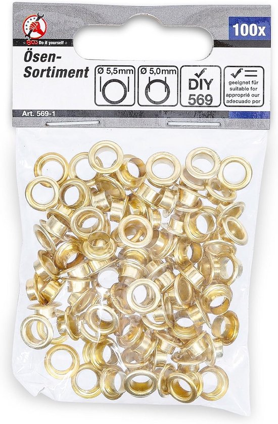 Assortiment Oogjes (5,0 x 5,5 mm) - 100 Delen | Voor Doe-Het-Zelf en ...
