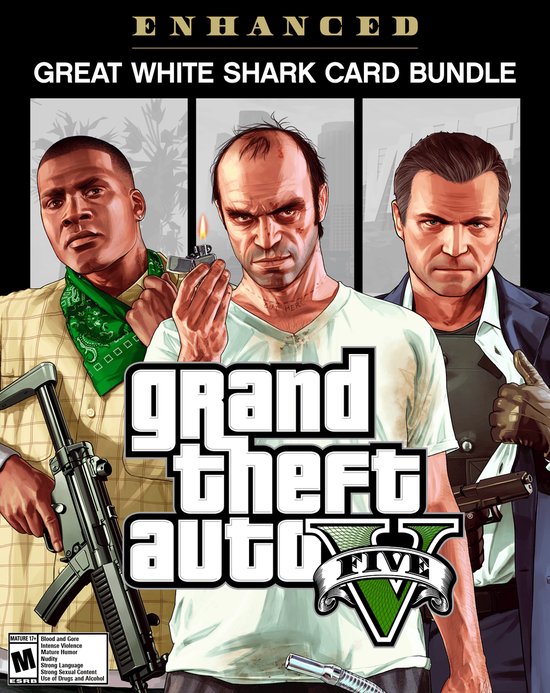 Grand Theft Auto V Enhanced & Great White Shark Card bundel - Windows ...