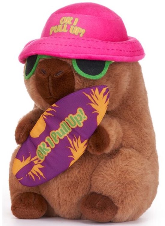 Kawaii – 25cm Capybara Summer Style Pink Hat | bol