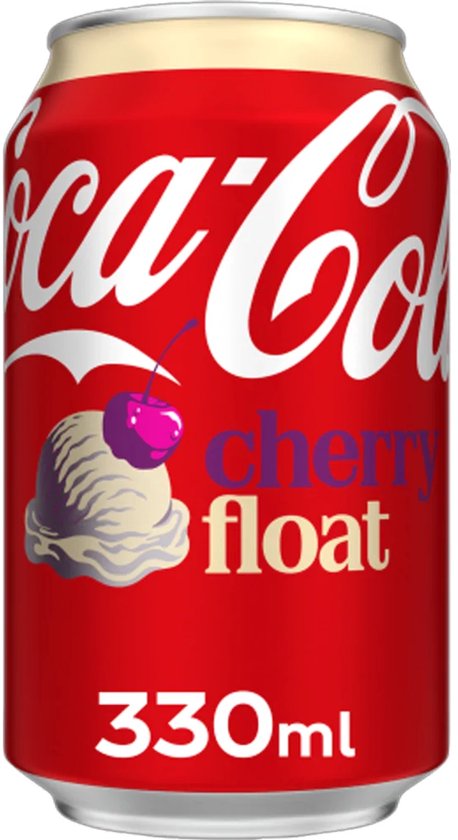 Coca Cola - Cherry Float - 24 x 0,33 Liter blik - frisdrank | bol