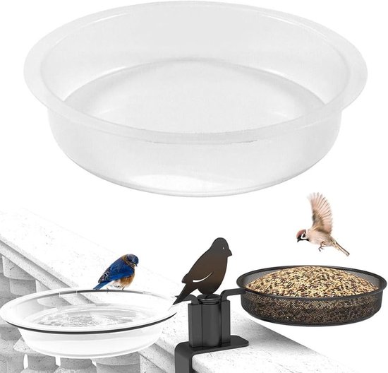 Vogelplateau Voederbak - Waterbak Vogelhuis - Vogels Voeren - Ronde ...