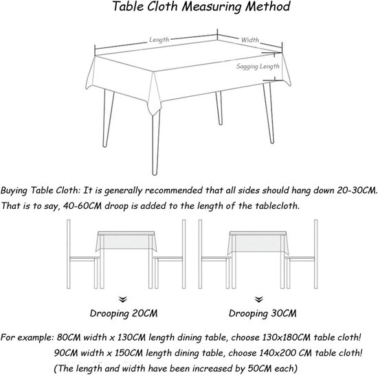 Beige Rechthoekig Tafelkleed PVC 120x180 cm - Afwasbaar & Waterdicht ...