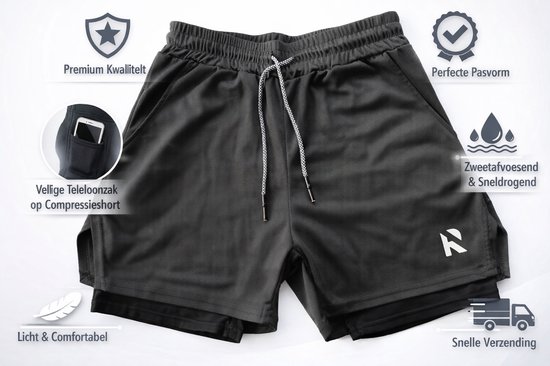Relentless® Sportbroek Heren - Sportkleding Heren - Fitnessbroek ...