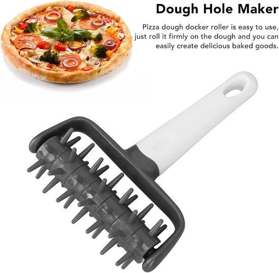 Pizzadeeg Perforator Roller - Deeg Gatenmaker voor Pizza, Gebak en meer ...