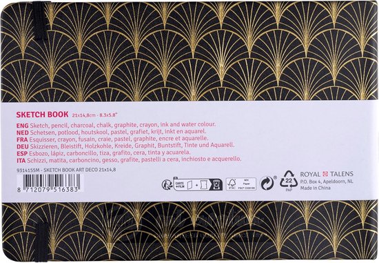 Schetsboek A5 - 140 g/m² - 80 Vel - Dik Papier voor Tekenen, Steden ...