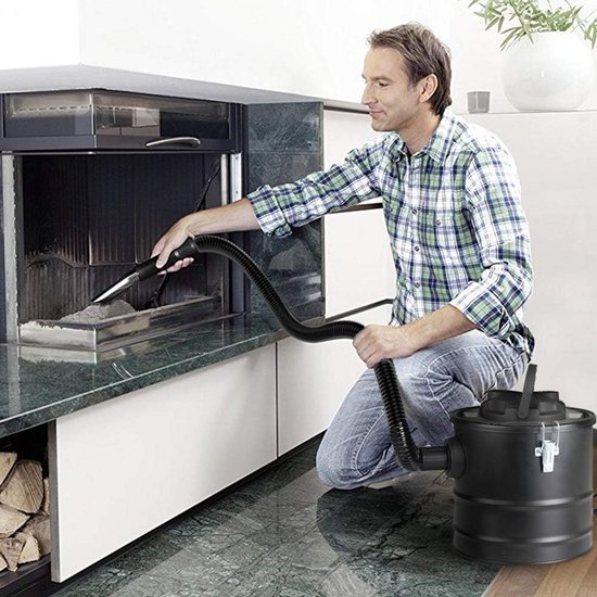 Krachtige Aszuiger 20L met HEPA Filter voor Open Haard en Pelletkachel ...