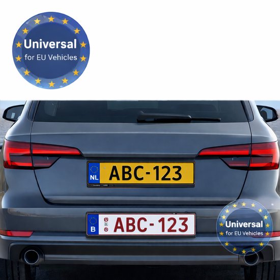 Kentekenplaathouder zwart | nummerplaathouder auto | kentekenplaat ...