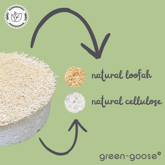 Natuurlijke exfoliërende Loofah-spons (4-packs), gemaakt met ...
