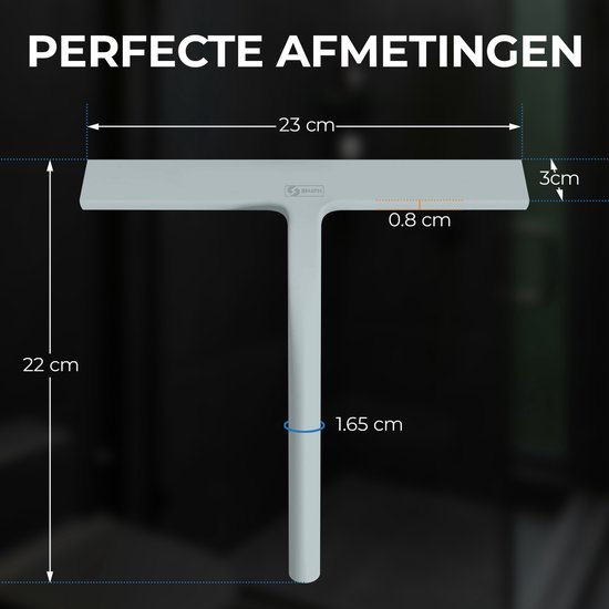 Smath® Douchewisser Grijs met Ophangsysteem - Trekker Douche ...