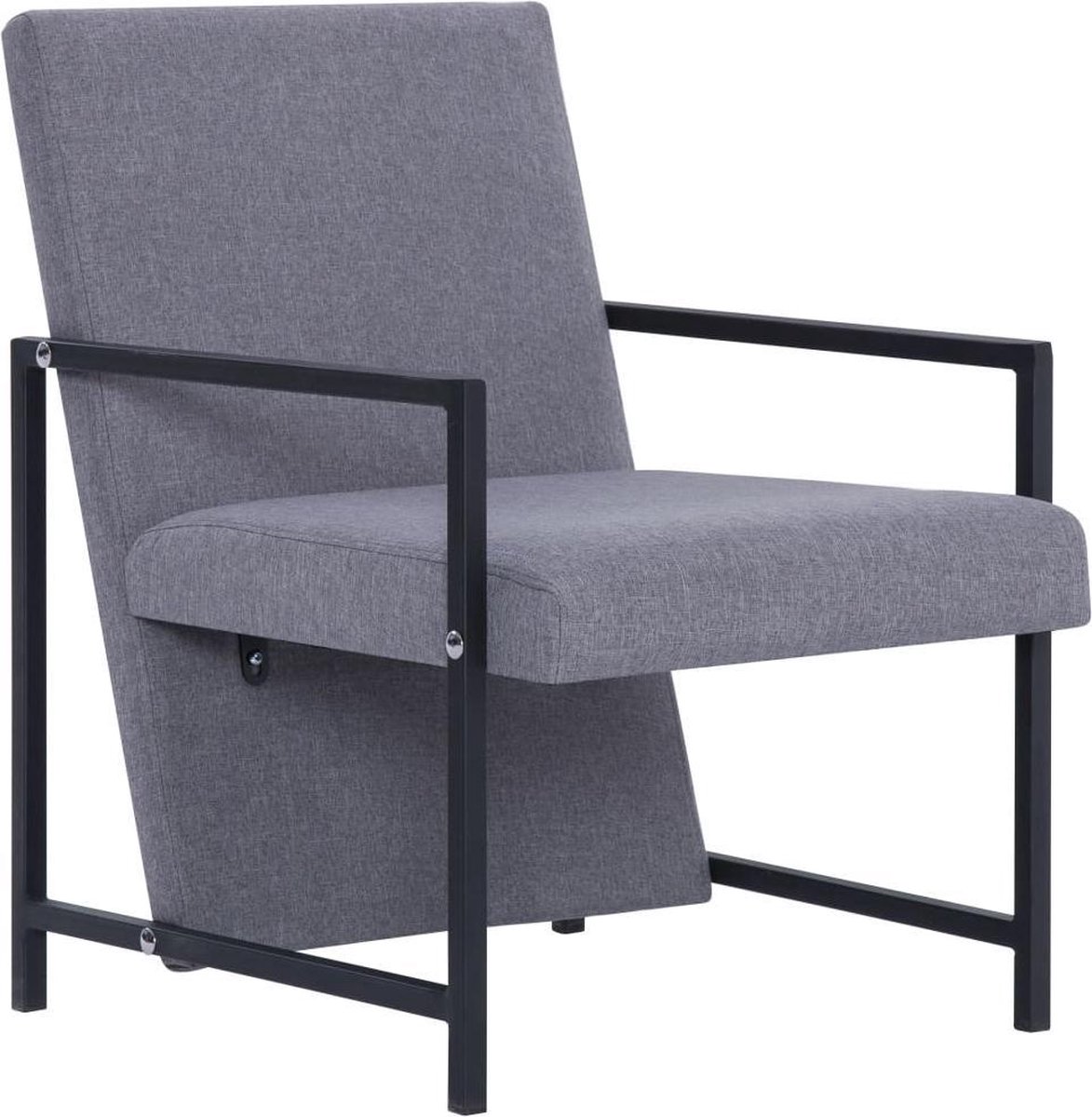 Luxe Fauteuil Stof Lichtgrijs / Loungestoel / Lounge stoel / Relax ...
