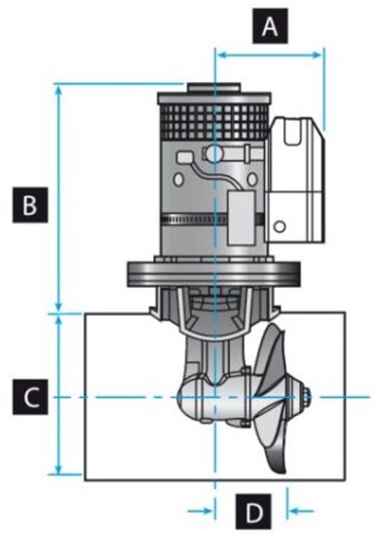 590003 Boegschroef TT140 2.2KW 12V GEN2 | bol