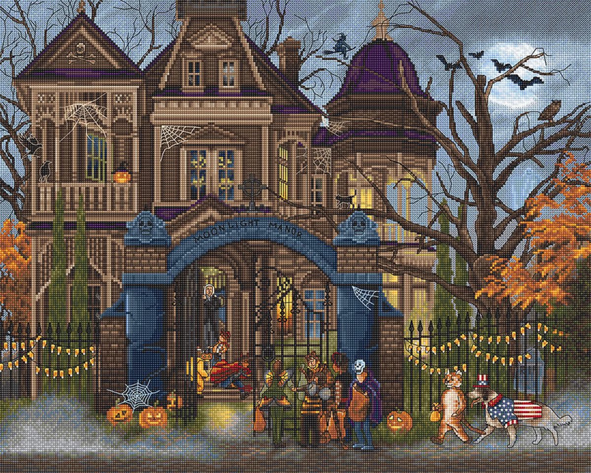Leti Stitch Decorating the Haunted House borduren (pakket) L8045 | bol.com