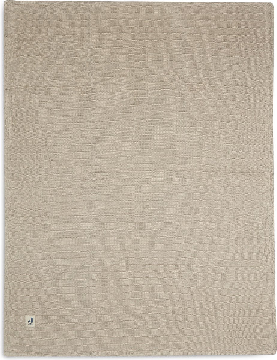 Jollein Baby Deken Wieg Velvet Pure Knit - Nougat - GOTS | bol