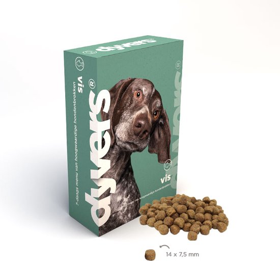 Dyvers Vis Hondenbrokken - 100% natuurlijk hondenvoer - hondenvoeding ...