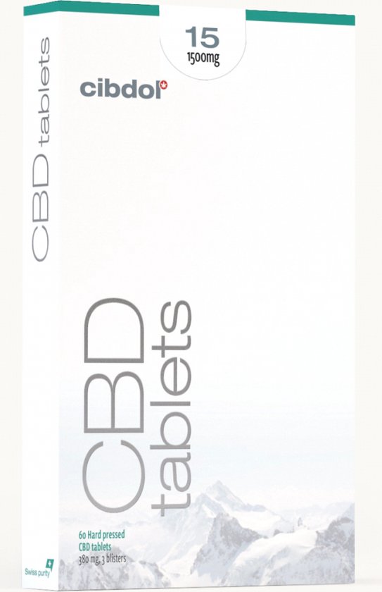 Cibdol - CBD Tablets 15% (1500mg) - Full-spectrum CBD-extract in een ...