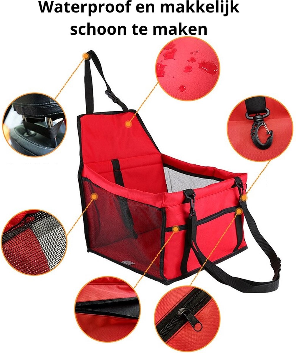 Amerce Hondenmand Auto - Autostoel Hond - Opvouwbaar - Met ...