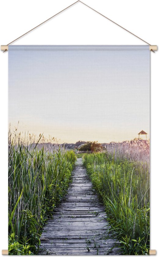 Textielposter Riet En Steiger | 40 x 60 cm | Wanddecoratie Binnen ...