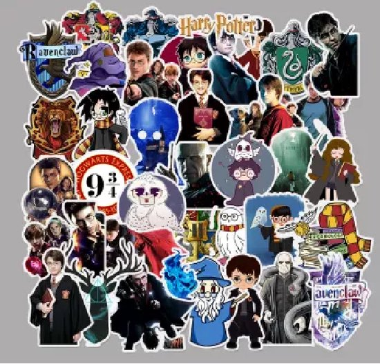 Harry Potter Stickers - set 50 stuks - Laptop Stickers - Stickervellen ...