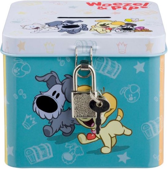 Woezel en Pip | Spaarpot met slotje | bol.com