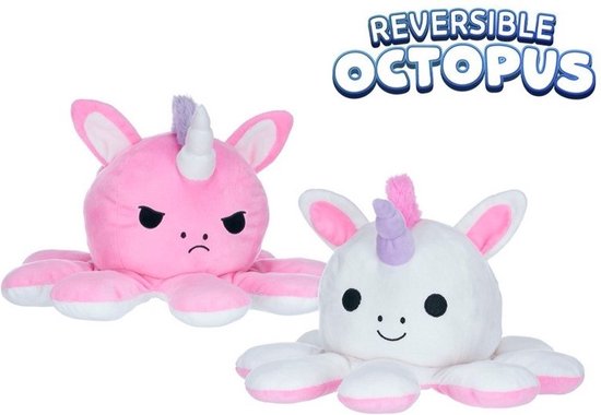 Reversible Unicorn Octopus 20cm - Omkeerbaar knuffel - TikTok | bol