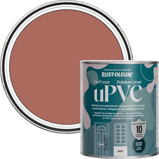 Rust-Oleum Rood Verf voor PVC - Zalm 750ml | bol