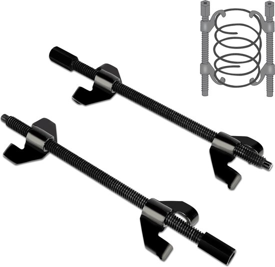 2-Delige Veerspanner Set - 370mm Spiraal Veer Veerklem - Auto ...