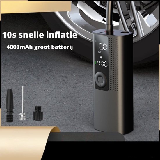Compressor Bandenpomp – Elektrische Fietspomp – Elektrische Draagbare Luchtpomp - | bol.com