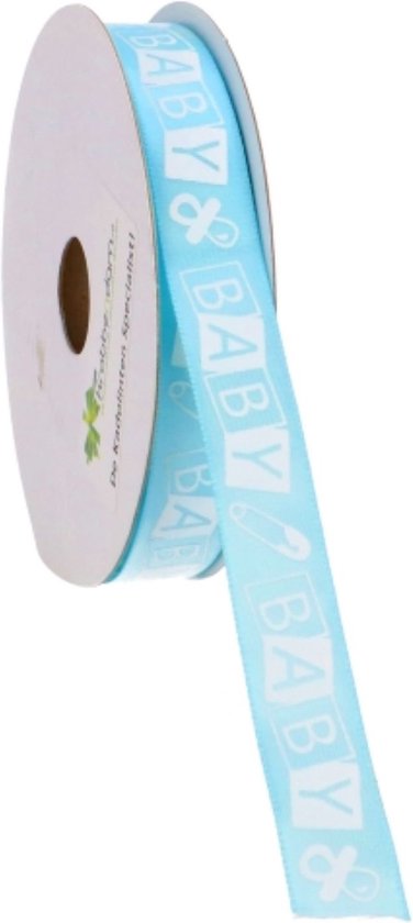 Luxe satijn lint baby speen & speld - licht blauw - lichtblauw ...