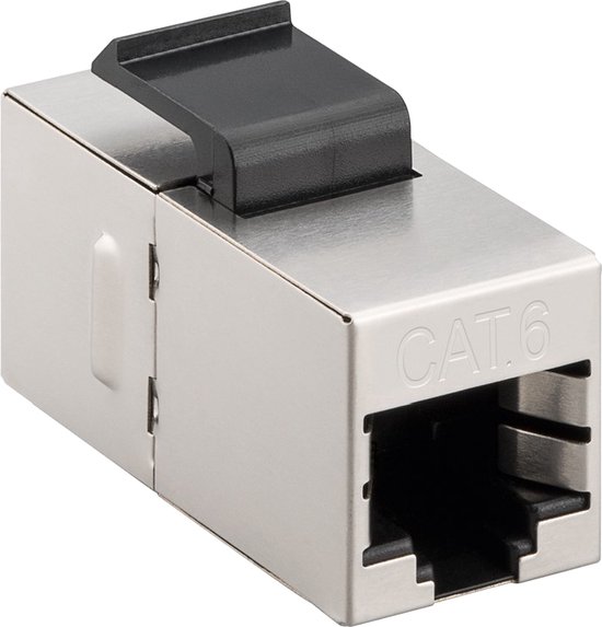 Keystone Jack CAT 6 afgeschermd 2 x RJ45 STP aansluiting ...