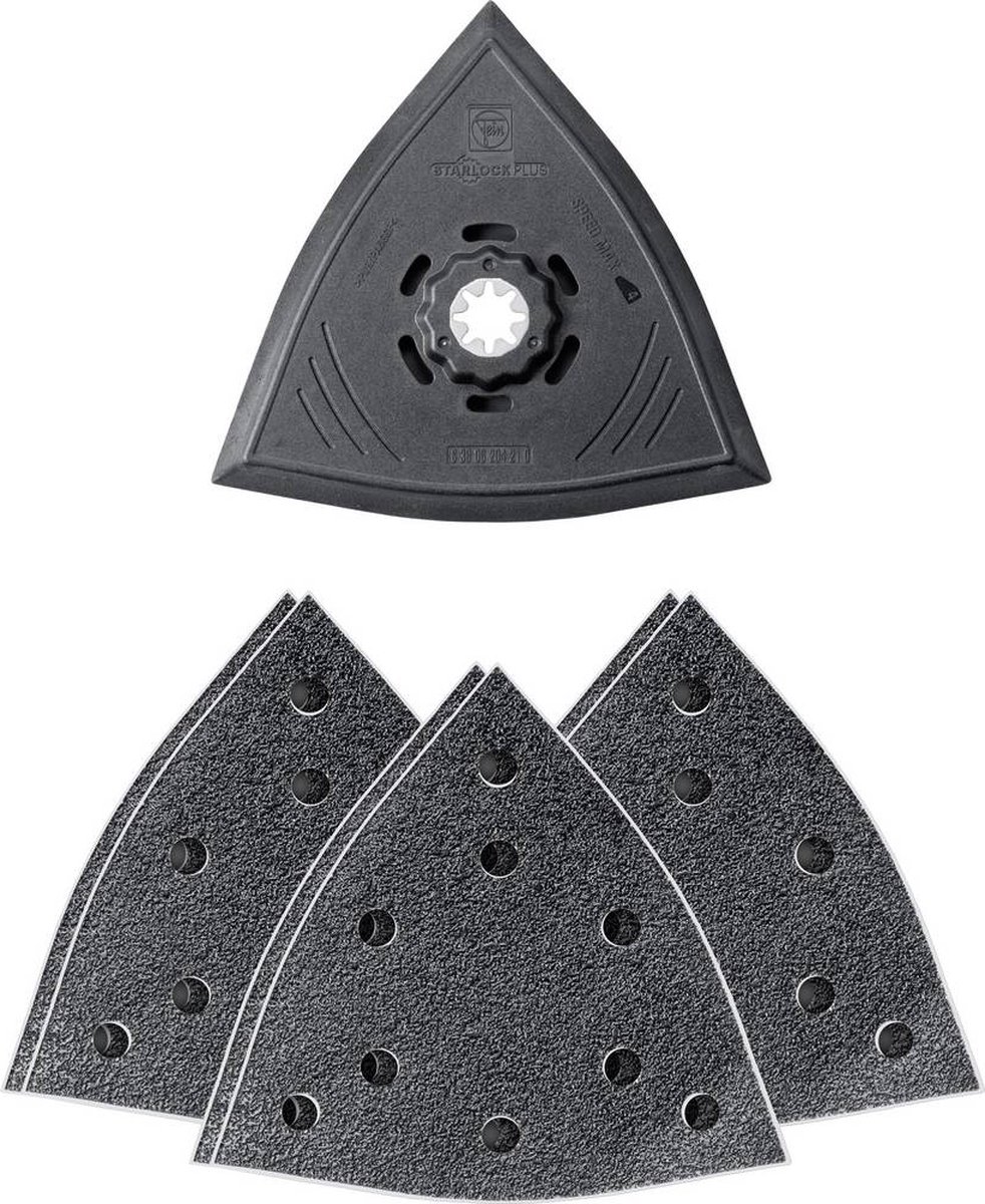 Jeu de plaques support Fein triangle - 130mm (Set de 7 pièces) | bol.com