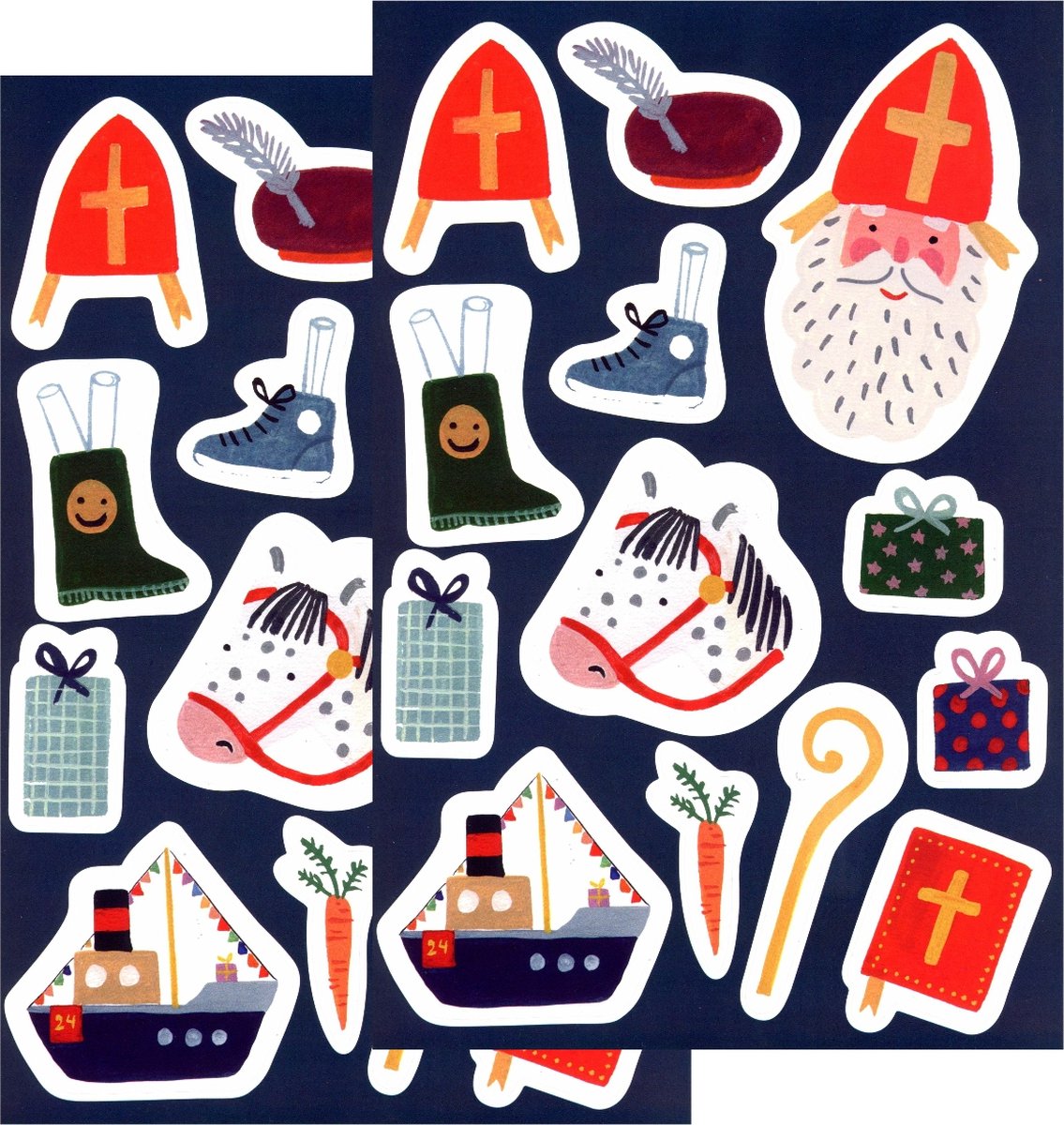 ig design group - Statische raamstickers - sinterklaas - herbruikbaar ...