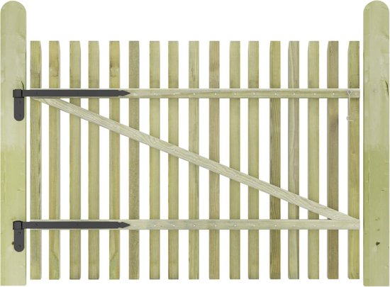 Prolenta Premium - Poort 100x75 cm geïmpregneerd grenenhout - Poort - Poorten - Poortje | bol.com