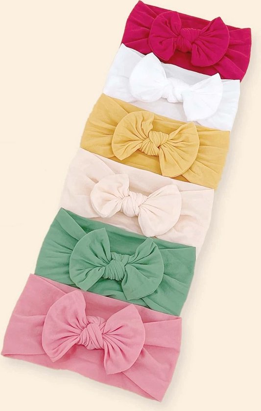 5-delige baby strik hoofdband | bol