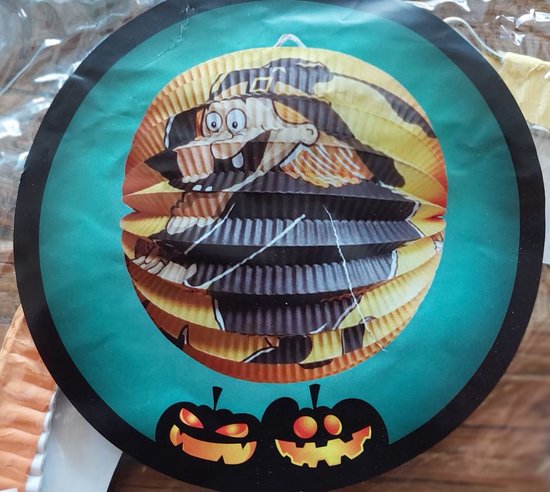retail services halloween pompoen heks 22X22 cm rond | bol