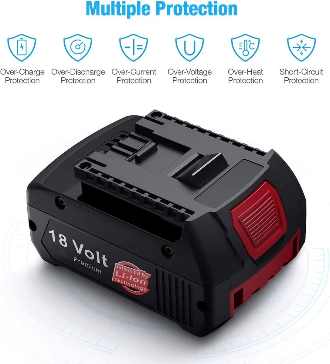 PTB Accu ter vervanging voor Bosch 18V 4.0Ah - Premium 18V Li-Ion accu - 4.0Ah (1st) | bol.com