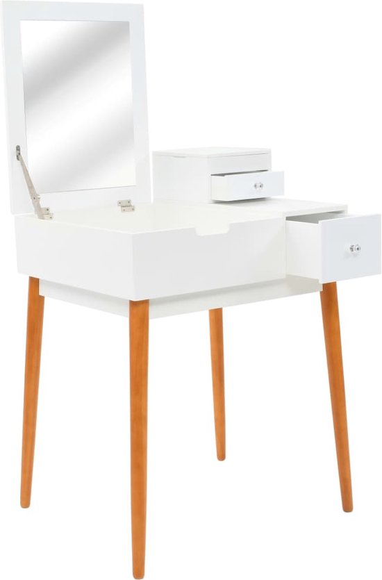 vidaXL Coiffeuse avec miroir 60 x 50 x 86 cm MDF | bol.com