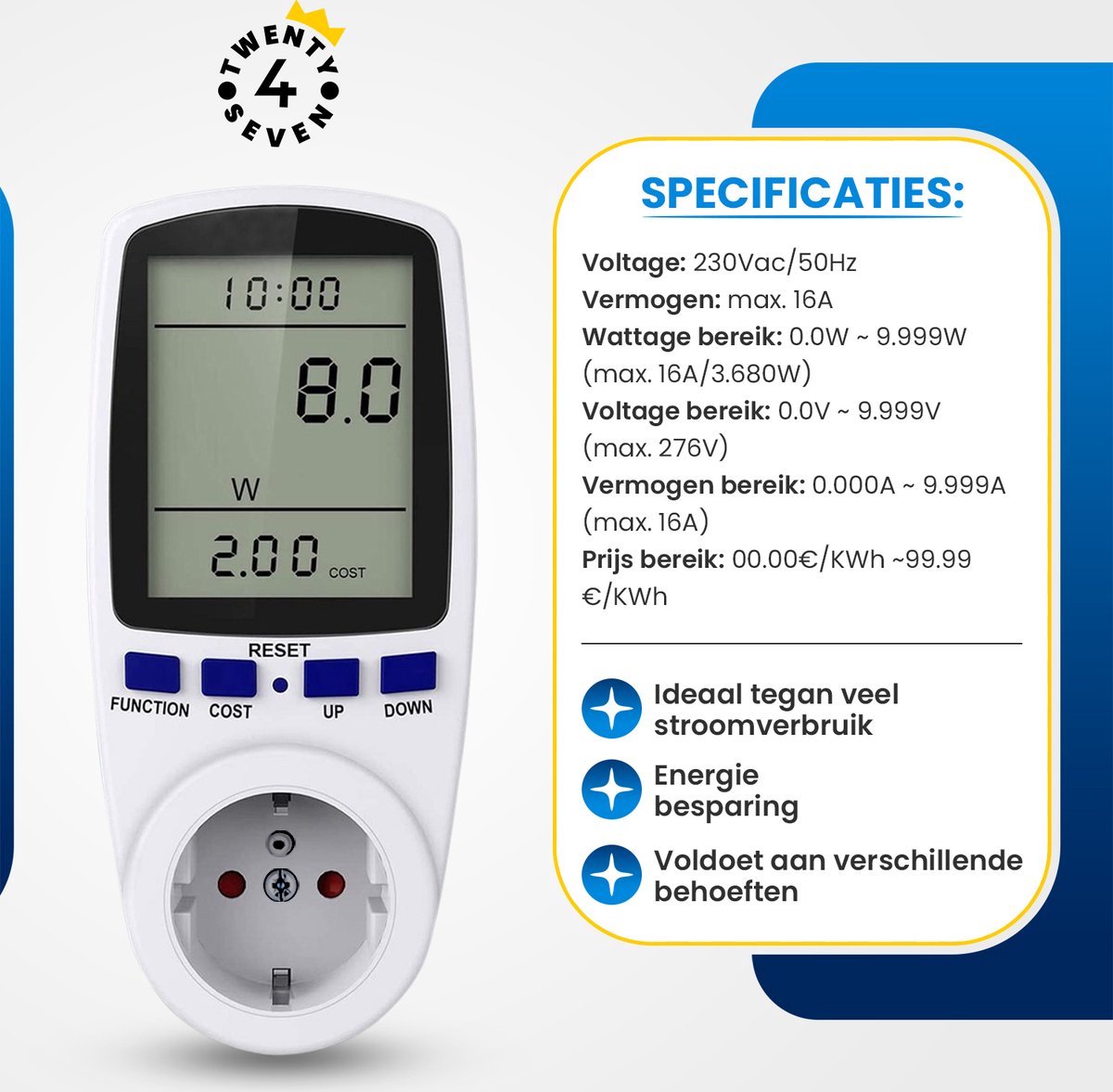 Elektriciteitmeter Belgie - Energiemeter Verbruiksmeter - P1 Meter ...