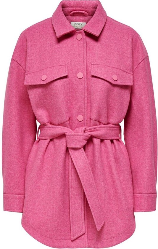 ONLY Emma Freja Shacket Otw Shocking Pink ROSE M | bol