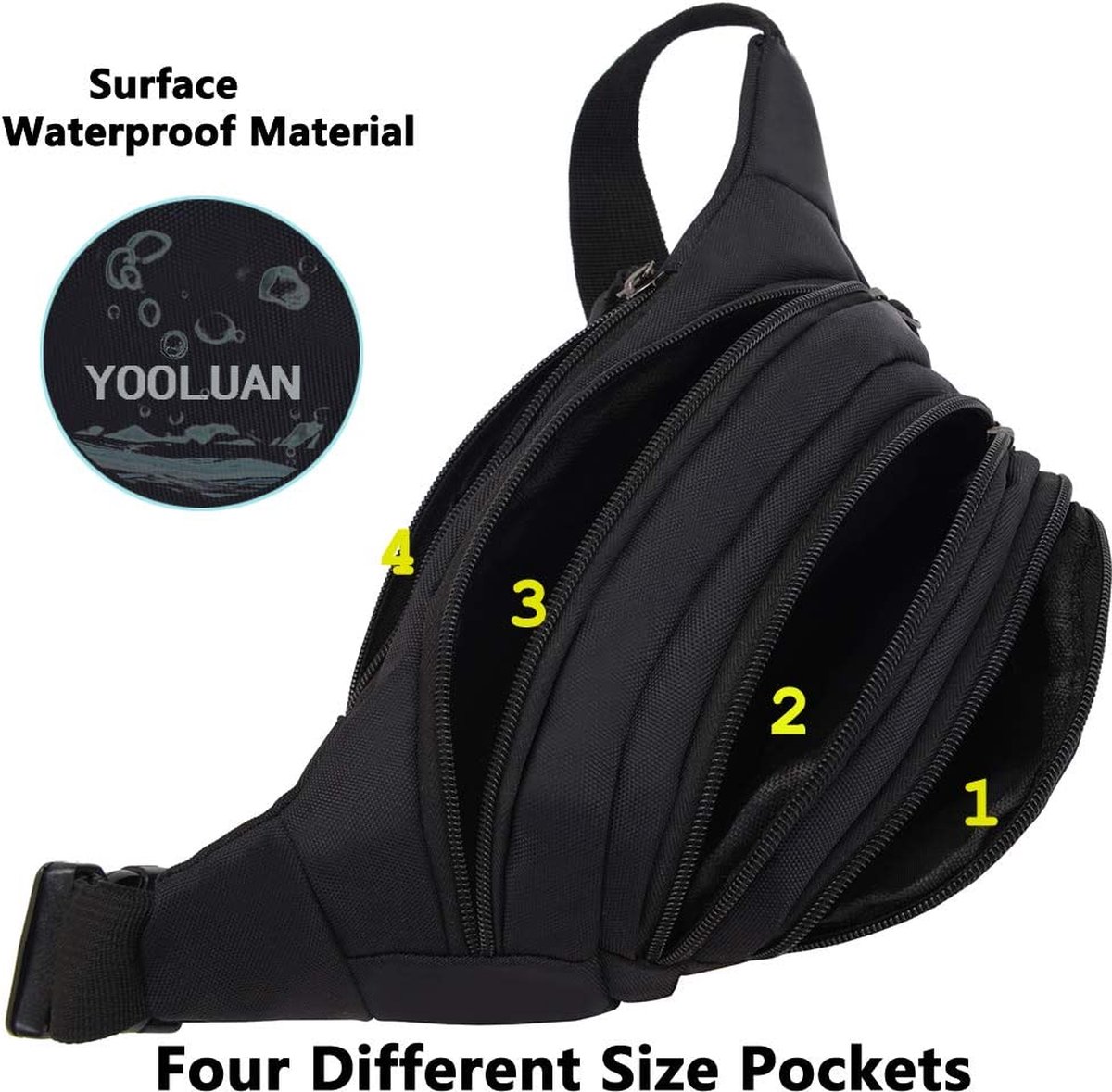 Heuptas wandelen - luxe dames heren wandelen tas - reisheuptas ...