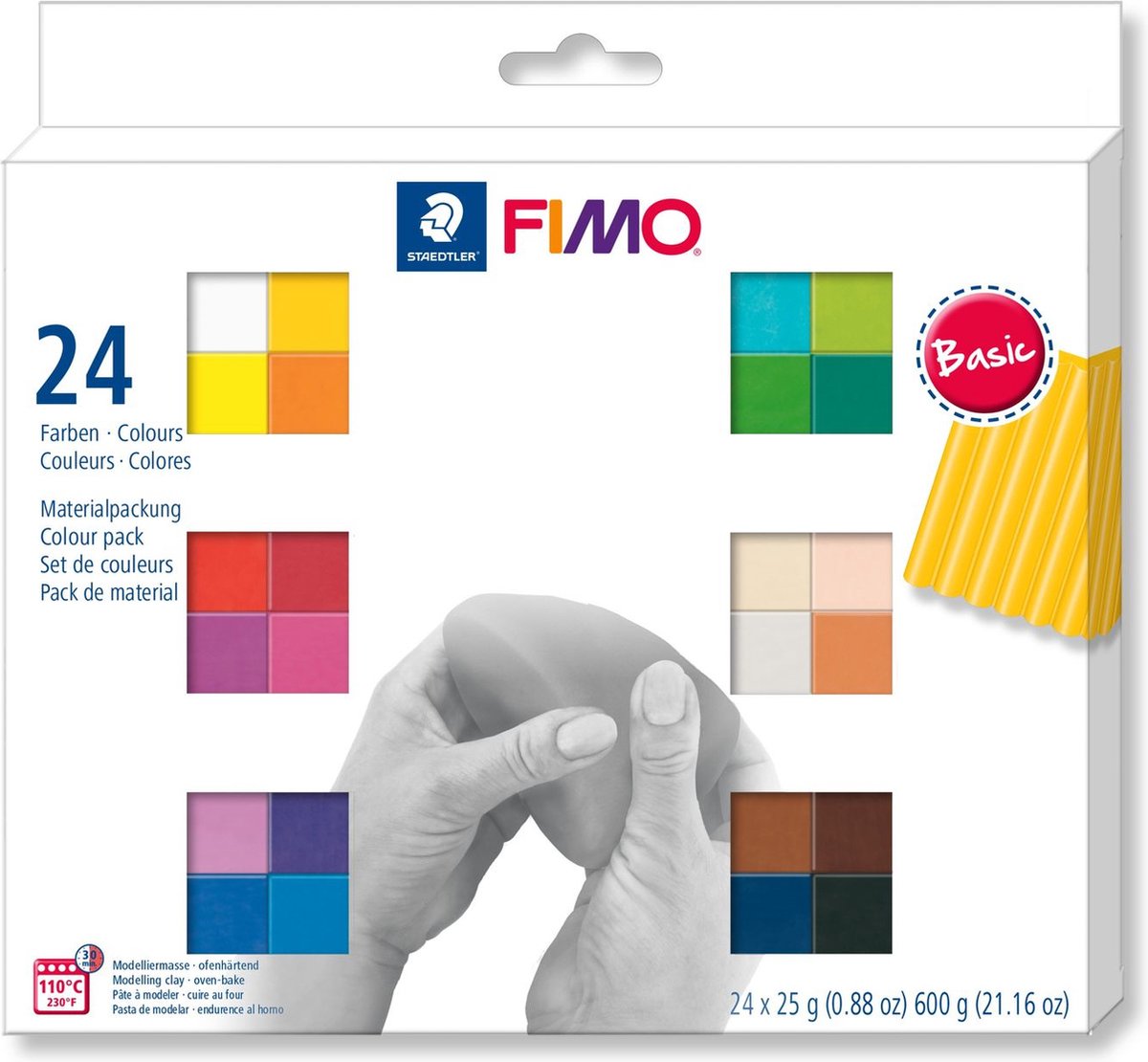 FIMO soft colour pack 24 basic colours | bol.com