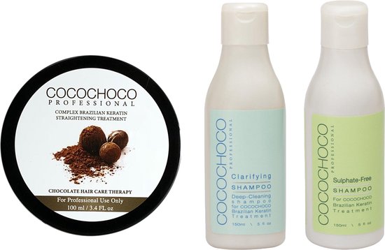 Cocochoco Original 100ml Set met 2x 150ml shampoo | bol.com