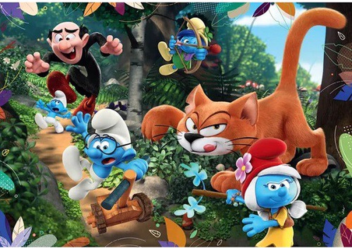 De smurfen - Clementoni puzzle - 180 stukjes - Het verloren dorp ...