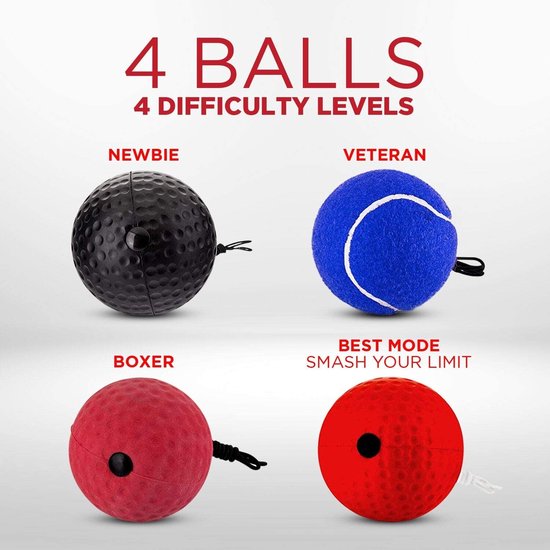 Boksbal - Zinaps MMA Boksen Reflex Ball - Boksen Trainingsbal ...