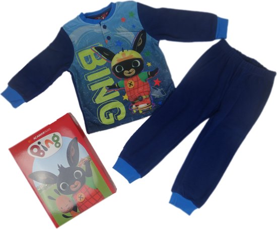 Bing pyjama blauw fleece - Kinderpyjama - Pyjama van Bing - Slapen ...