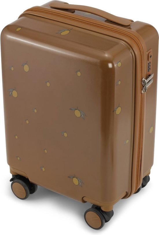 Konges Slojd Valise Enfant Marron Citron - Valise Voyage - Valise ...