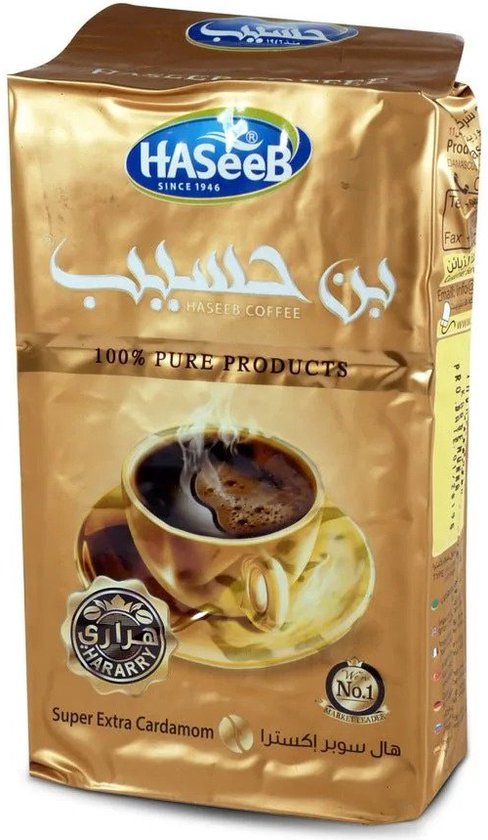 Haseeb Turkse Arabische Koffie 500 gr. - Medium Gebrande Koffie met ...